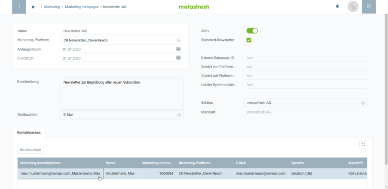 Metasfresh ERP | Anbieterprofil metas GmbH | ERP LOGISTICS